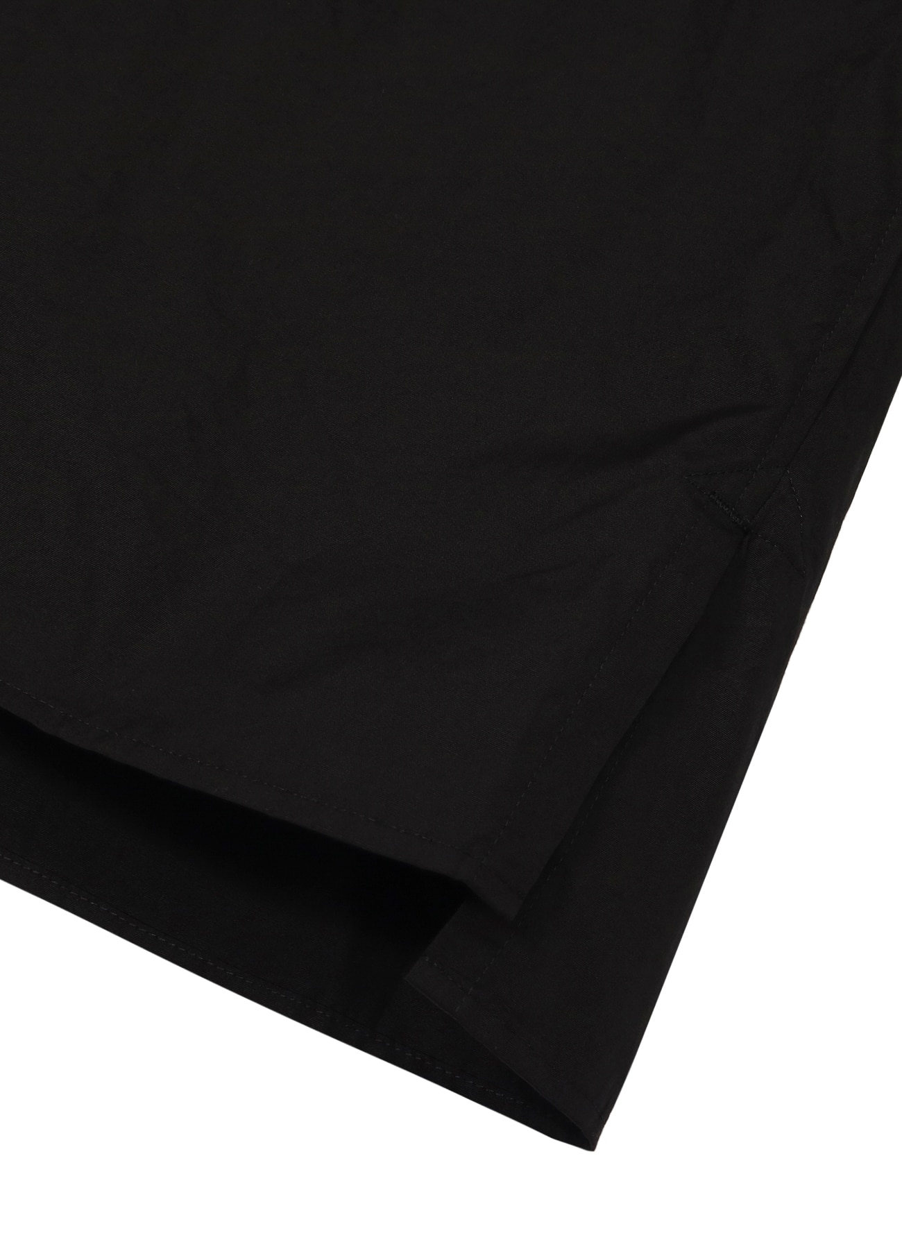 Tulip Embroidery Open Collar Shirt(M Black): YOHJI YAMAMOTO Tulip Embroidery Open Collar Shirt(M Black): YOHJI YAMAMOTO